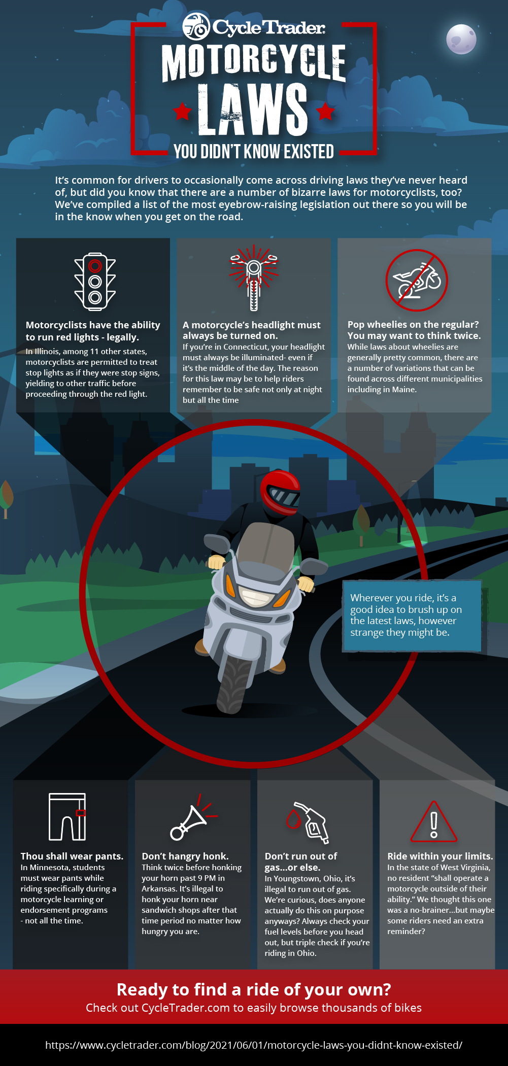 Motorcycle Laws You Didn’t Know Existed - Cycle Trader Blog